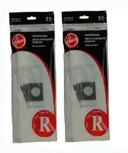 Hoover Type R Vacuum Paper Bags, Canister Tempo/Sprint 5 Pk Part 40100 ...