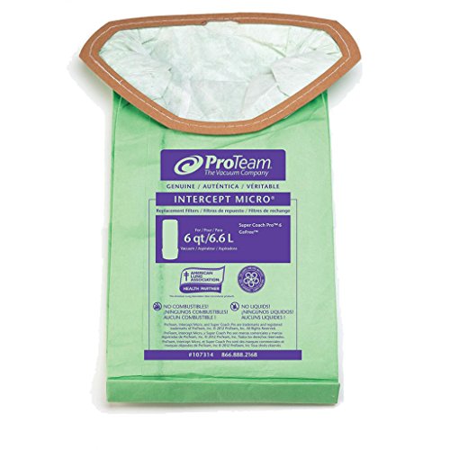 Proteam Vacuum Bags, 6Qt Industrial-Grade Proteam SuperCoach Vacum Bag ...