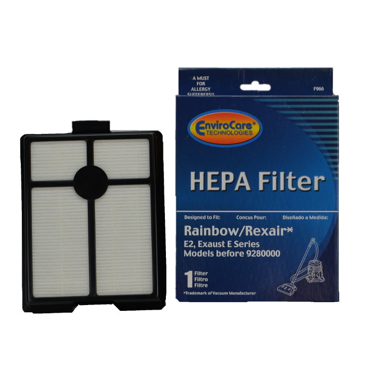 Rainbow/Rexair Hepa Filter, E2 B4 Before 9280000, R-7292 Part F966 ...