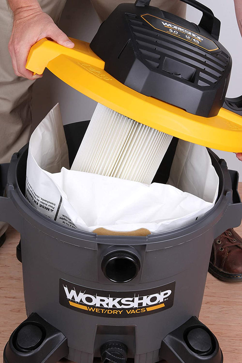 Proteam, Workshop Wet Dry Vacuum Bags Fine Dust Collection Shop Vacuum ...