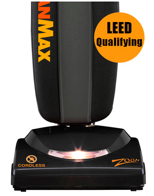 CleanMax Cordless Zoom Commercial Upright SKU ZM-800 – Red Vacuums